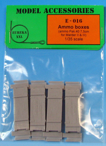 Eureka XXL E-016 Wooden Ammo Boxes for 7.5 cm Pak 40