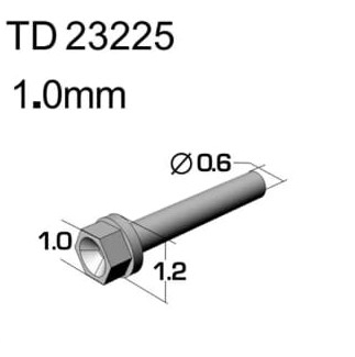 Top Studio TD23225 1.0 mm Hex Rivets A (10 pcs)