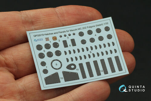 Quinta Studio QP32019 Macchi Mc. 202 Folgore - Hatches and Panels (for Italeri kits)