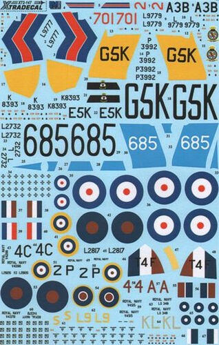 Xtradecal 72147 Fairey Swordfish Mk.I Part 2 (11 schemes)