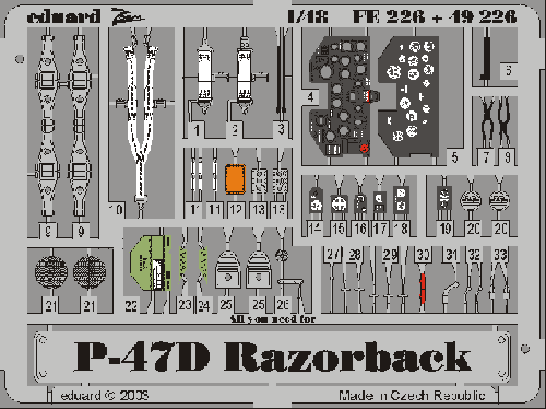Eduard FE226 P-47D-20 Tamiya
