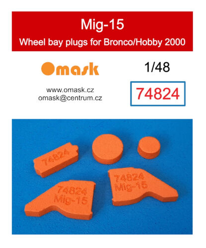 Omask 74824 Mig-15 Wheel Bay Plugs (For Bronco/Hobby 2000)