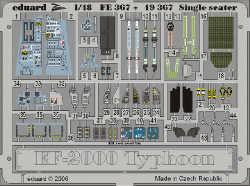 Eduard FE367 EF-2000 Typhoon Single Seater REVELL