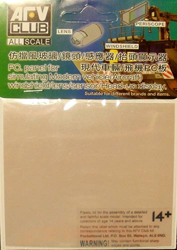 AFV Club AC35201 PC Panel for modern Vehicles and Aircraft