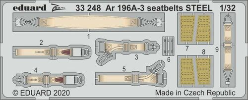 DISCONTINUED Eduard 33248 Ar 196A-3 seatbelts STEEL REVELL