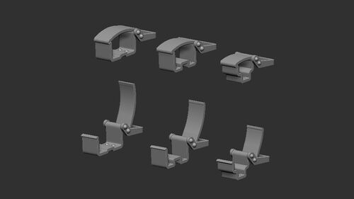 Firma49 T027-72 Tool Holders for German WWII AFV