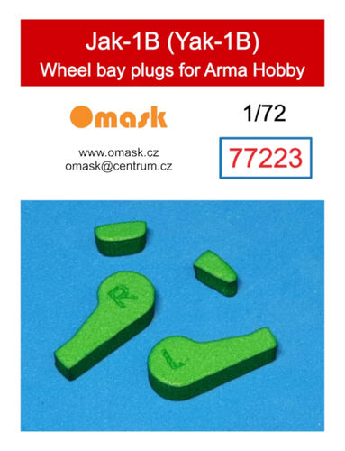 Omask 77223 Jak-1B (Yak-1B) Wheel Bay Plugs (For Arma Hobby)