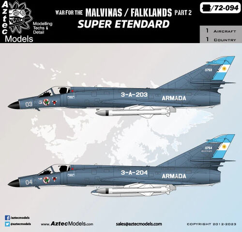 Aztec 72D094 War for the Falklands - Argentinian Super Etendard