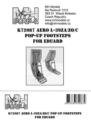 MH Models K72087 Aero L-39ZA/ZO/C - Pop-Up Footsteps (for Eduard kits)