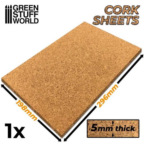 Green Stuff World 1008 Cork Sheet in 5mm