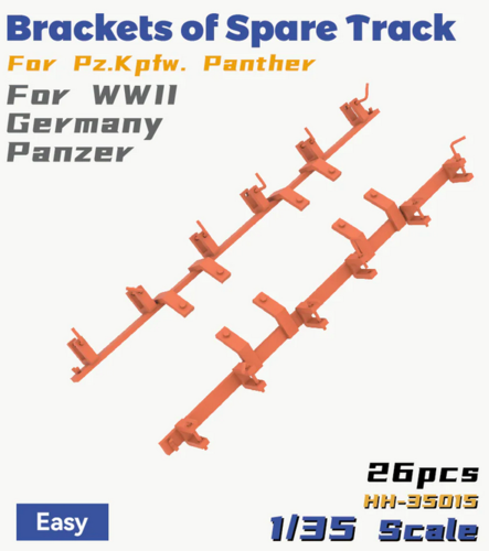 Heavy Hobby HH-35015 Brackets of Spare Track For Pz.Kpfw. Panther For WWII Germany Panzer