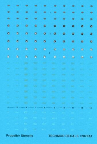 Techmod 72079 Propeller Logos and Stencils