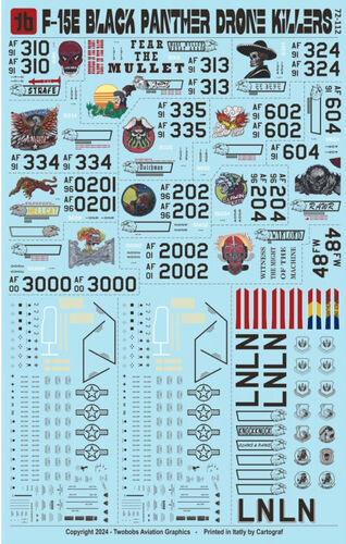 Two Bobs 72112 McDonnell Douglas / Boeing F-15 E Strike Eagle - Black Panther Drone Killers