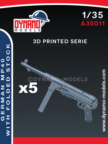 Dynamo-Models A35011 German Weapon MP40 With Folded Stock (5 pcs)