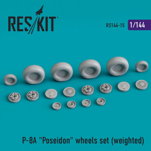 DISCONTINUED RES/KIT 144-0015 P-8A "Poseidon" Wheels Set (Weighted)