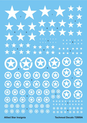 Techmod 72809 Allied Star Insignia White