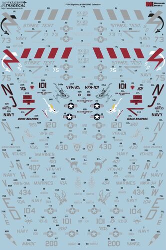 Xtradecal 72339 Lockheed-Martin F-35 C Lightning II (10 schemes)