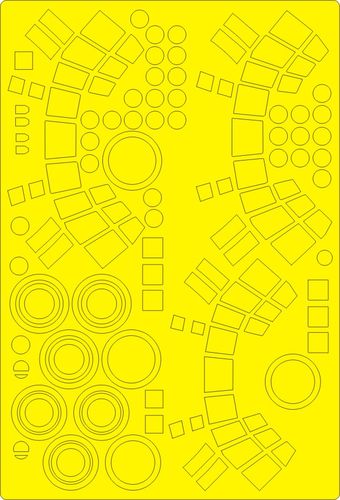 New Ware AM0383 C-130 E/J/H, AC-130(U) Hercules EXPERT kabuki masks for Italeri