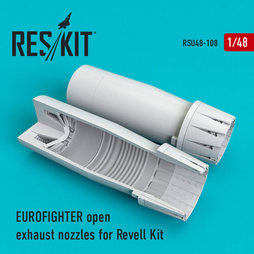 RES/KIT U48-0108 Eurofighter open exhaust nozzles for Revell Kit
