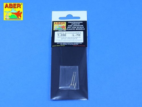 Aber 1-350L-070 Zestaw luf i peryskopów do typ IX