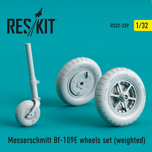 DISCONTINUED RES/KIT 32-0339 Bf-109E wheels set (weighted)