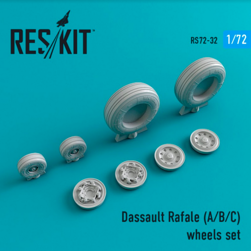 DISCONTINUED RES/KIT 72-0032 Dassault Rafale (A/B/C) wheels set