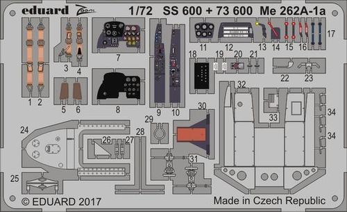Eduard 73600 Me 262A-1a AIRFIX