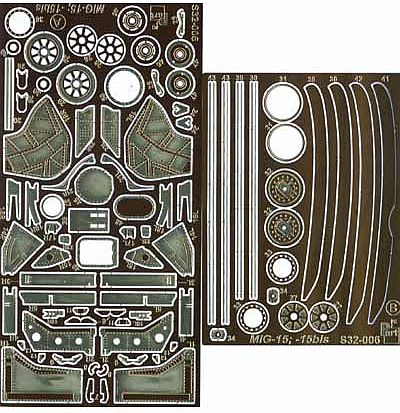 Part S32-006 MiG-15, MiG-15bis exterior Trumpeter