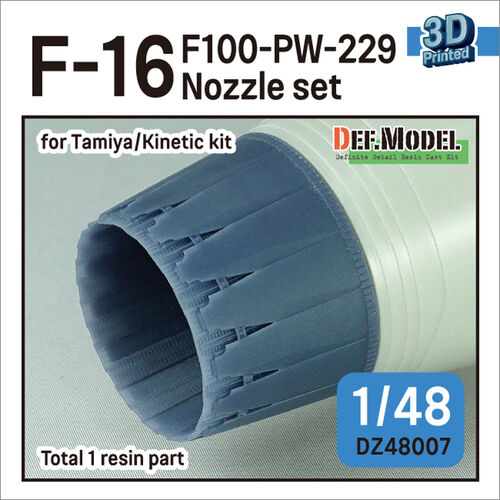 DEF Model DZ48007 F-16 F100-PW-229 Nozzle Set (For Tamiya, Kinetic)