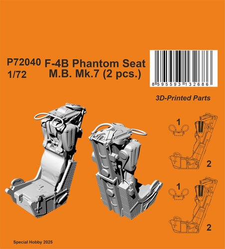 CMK P72040 F-4B Phantom Seat M.B. Mk.7 (2pcs)