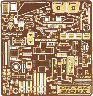 Part S72-058 OH-13S Sioux Italeri