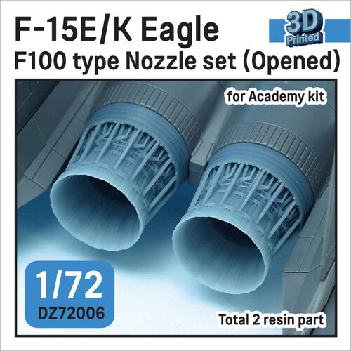 DEF Model DZ72006 F-15E/K Eagle F100 type Nozzle set - Opened (for Academy) Sept.2022