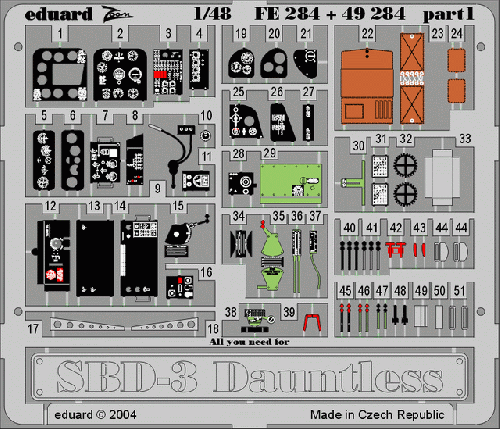 Eduard FE284 SBD-3 Accurate Miniatures