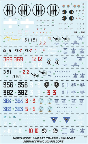 TAURO MODEL 48-557 Macchi MC.202 Folgore - Regia Aeronautica Insignia