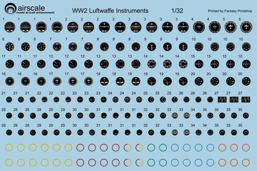 Airscale AS32GER German WWII Luftwaffe generic instruments (120+)