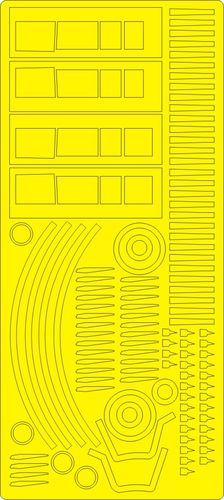 New Ware AM0510 F-14D Tomcat EXHAUST NOZZLES kabuki masks for Tamiya
