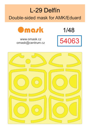 Omask 54063 L-29 Delfín Double Sided Mask (For AMK / Eduard)