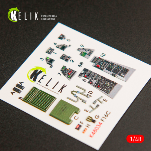 KELIK K48034 F-16C Fighting Falcon interior