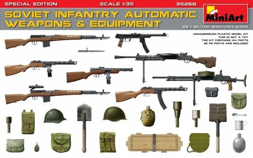 MiniArt 35268 Soviet Infantry Automatic Weapons & Equipment