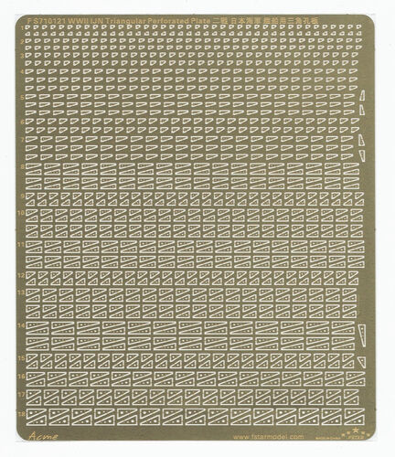 Five Star Model 710121 IJN WWII Triangular Perforated Plate