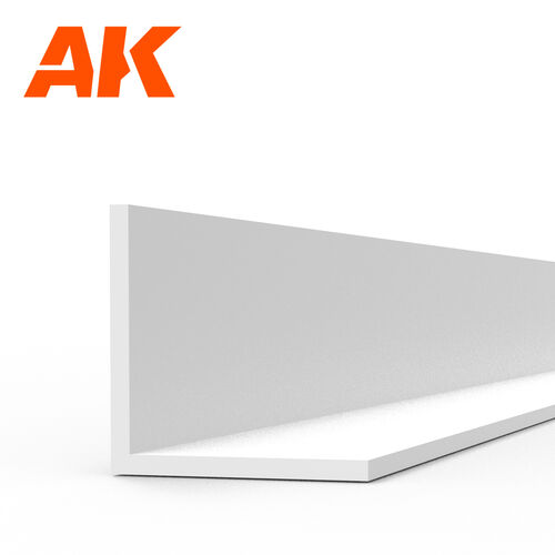 AK-Interactive 6562 Angle 4.0 x 4.0 x 350mm – STYRENE ANGLE – (1 UNITS)