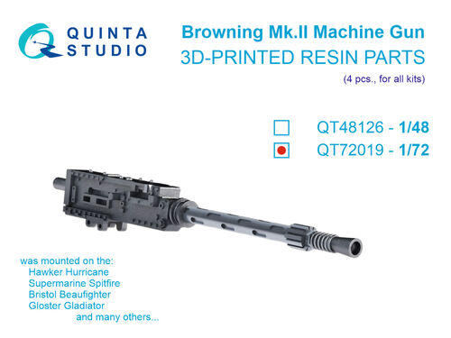 Quinta Studio QT72019 Browning Mk.II Machine Gun (4 pcs / for All Kits)