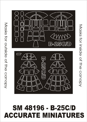 Montex SM48196 B-25C/D Mitchell Accurate Miniatures