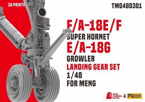 DISCONTINUED EVA Model Kits TM0480301 Boeing F/A-18 E/F Super Hornet and E/A-18 G Growler - Landing Gear Set (for Meng Kits)