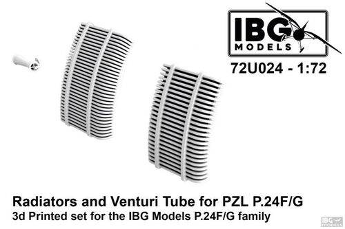 IBG 72U024 Radiators and Venturi Tube for PZL P.24 F/G