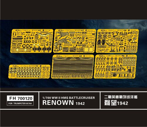 Flyhawk 700120 WW II British Battlecruiser HMS Renown (for Trumpeter 05764)