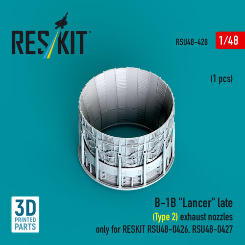 RES/KIT U48-0428 B-1B 'Lancer' Exhaust Nozzle (Late - Type 2) (1pc) Only For RESKIT RSU48-0426, RSU48-0427 (3D Printed)