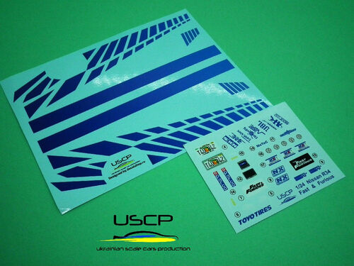 Ukrainian Scale Cars Production (USCP) 24A061 Nissan Skyline GTR (R34) - Fast And Furious 2 Decal