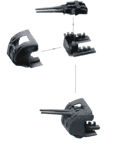 NIKO MODEL ZW7019B Twin 4” mk. XVI gun on mk. XIX mounting 5 to a pack