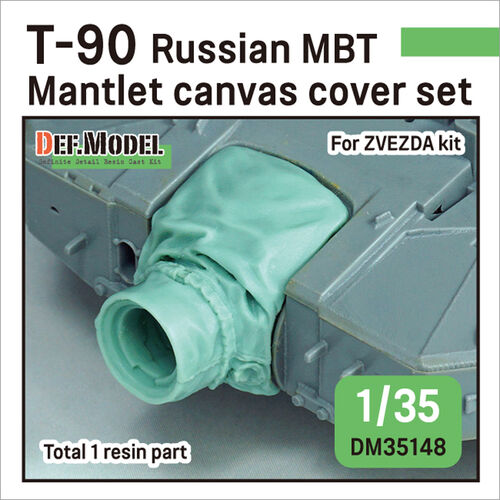 DEF Model DM35148 T-90 Russian MBT Mantlet Canvas Cover Set (For Zvezda)